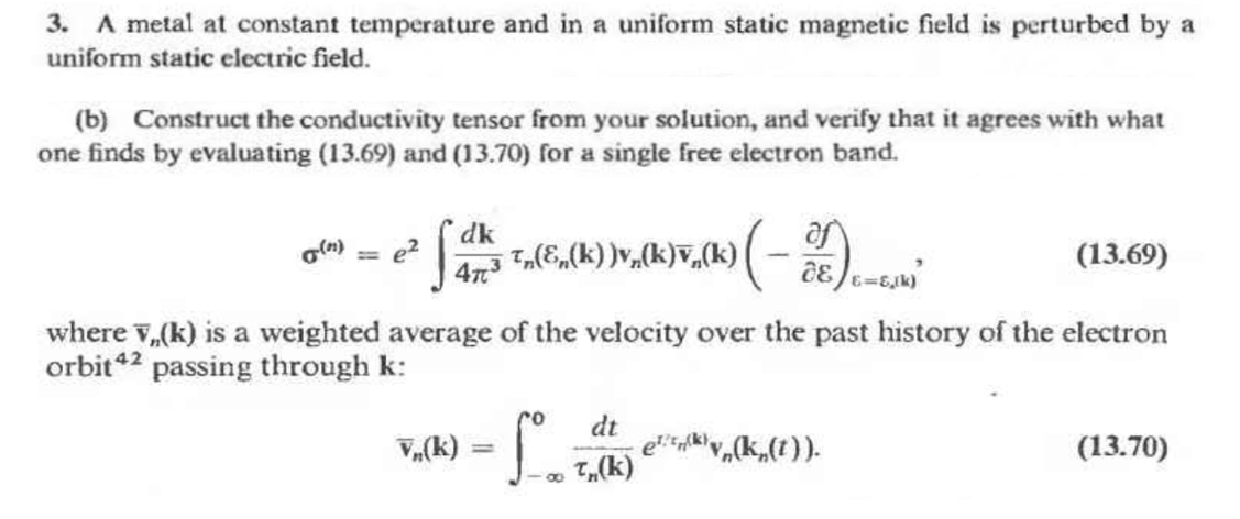 Solved 3. A metal at constant temperature and in a uniform | Chegg.com
