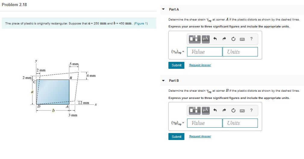 Solved The piece of plastic is originally rectangular. | Chegg.com