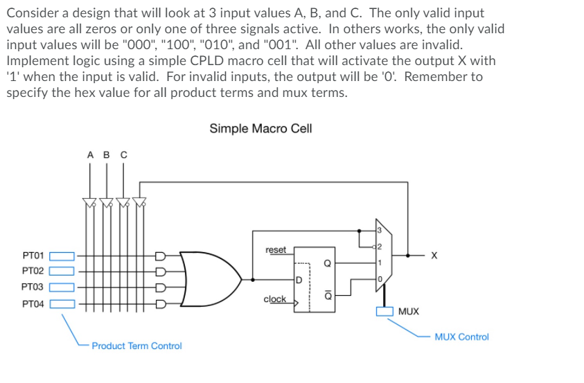 Solved Consider a design that will look at 3 input values A, | Chegg.com