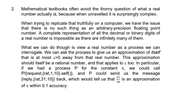 Solved 2. Mathematical textbooks often avoid the thorny | Chegg.com