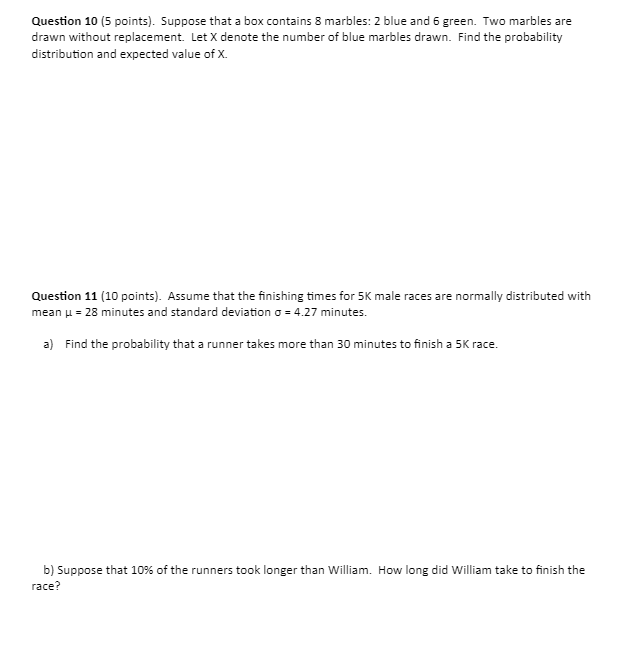 Solved Question 10 (5 points). Suppose that a box contains 8 | Chegg.com