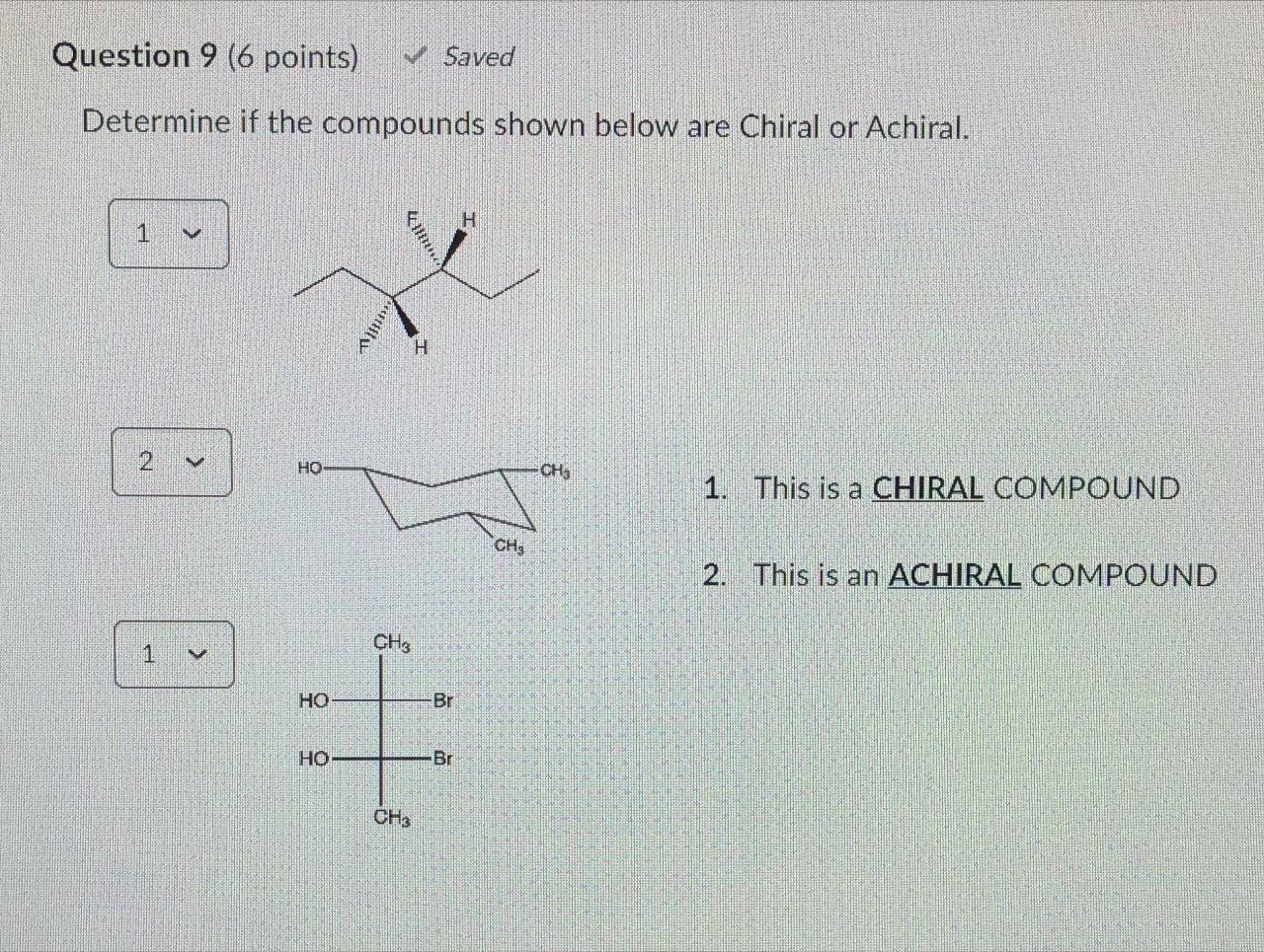 Solved Hi, please help by determining if 1, 2 and 3 are | Chegg.com