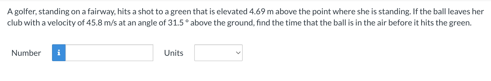 Solved A golfer, standing on a fairway, hits a shot to a | Chegg.com