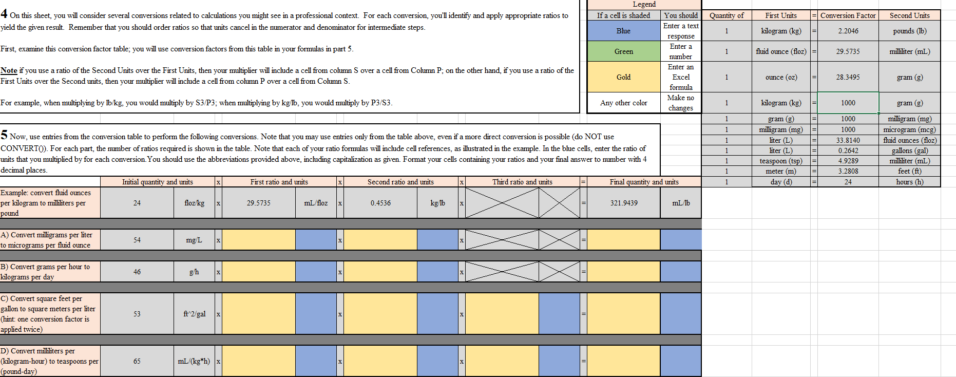 Solved 4 On this sheet, you will consider several | Chegg.com