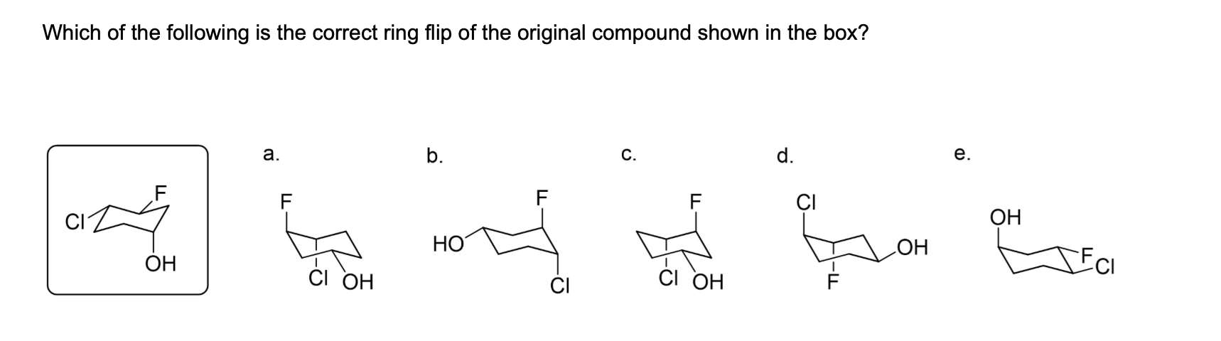 Solved Which of the following is the correct ring flip of | Chegg.com