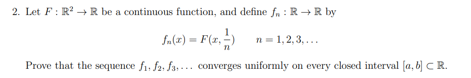 Solved 2. Let F:R2→R be a continuous function, and define | Chegg.com