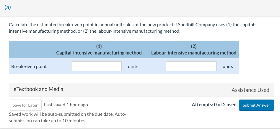 Solved Sandhill Company has decided to introduce a new | Chegg.com