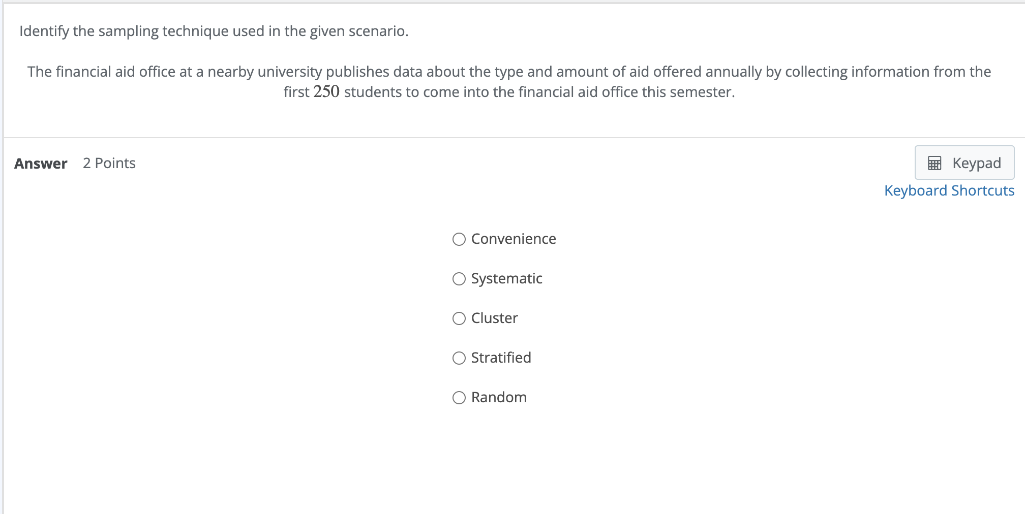 Solved Identify the sampling technique used in the given | Chegg.com
