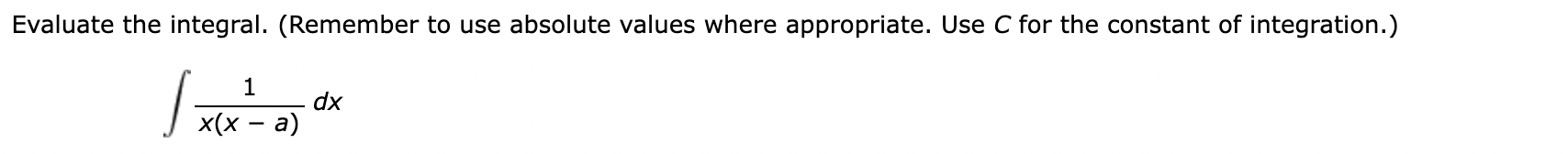 Solved Evaluate the integral. (Remember to use absolute | Chegg.com
