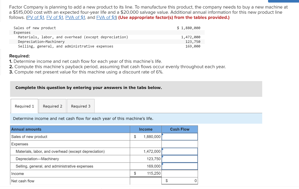 Solved Factor Company is planning to add a new product to | Chegg.com
