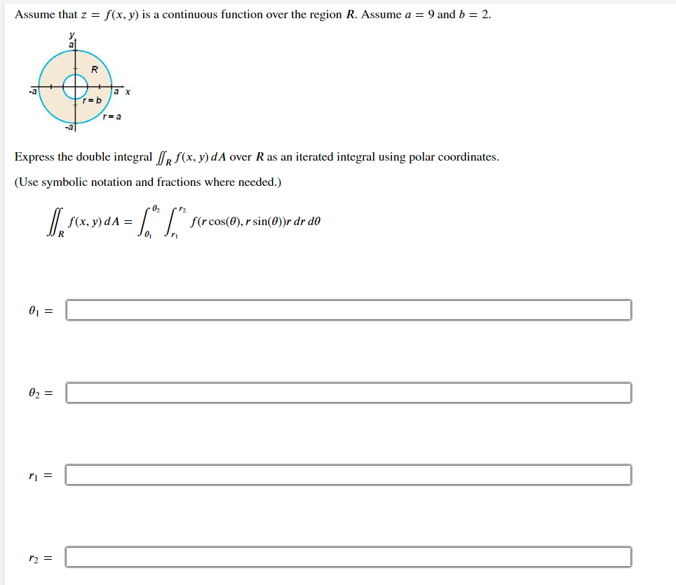 Solved Assume that z=f(x,y) is a continuous function over | Chegg.com
