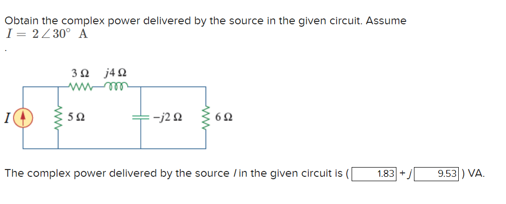 Solved Obtain the complex power delivered by the source in | Chegg.com