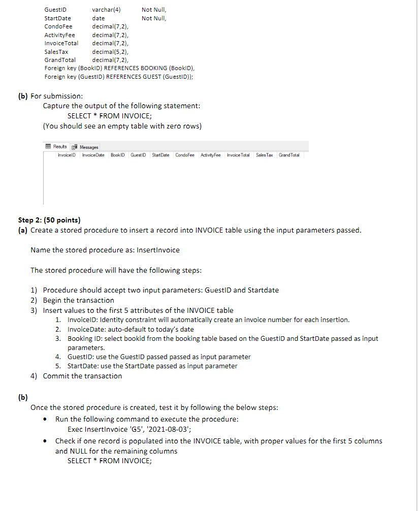 Solved HW 7.2 - Stored Procedures and Triggers (130 points) | Chegg.com