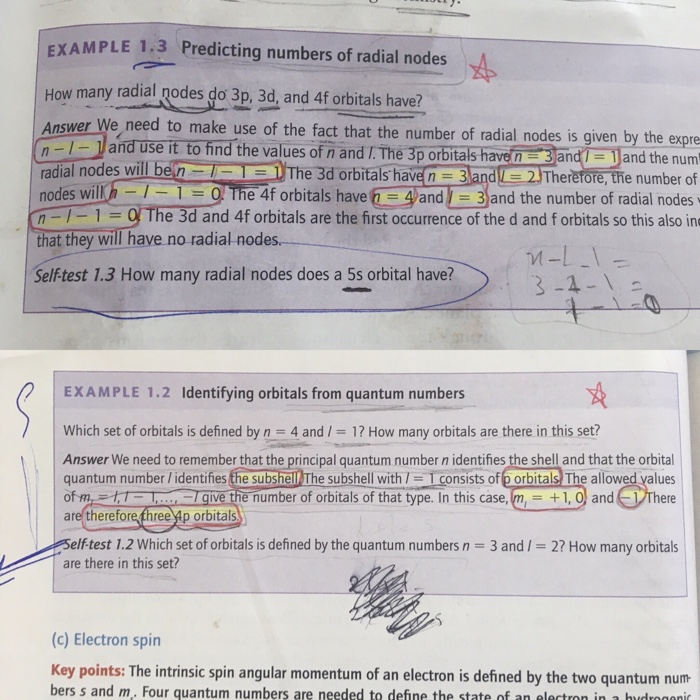 How many radial nodes do 3p, 3d, and 4f orbitals | Chegg.com