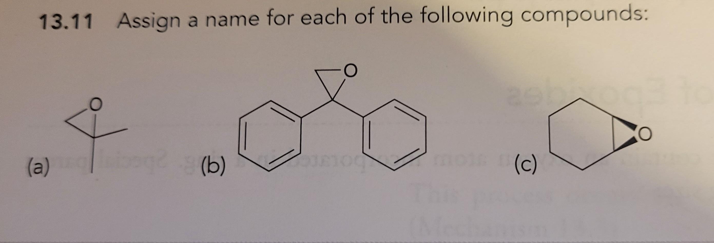 Solved 13.11 Assign a name for each of the following | Chegg.com