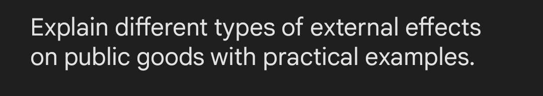 Solved Explain different types of external effects on public | Chegg.com