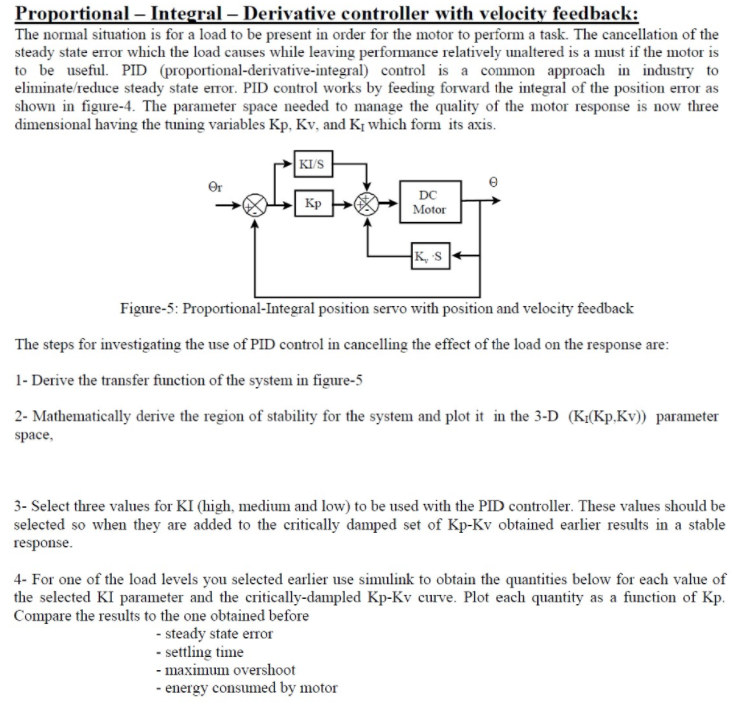 Proportional – Integral - Derivative controller with | Chegg.com