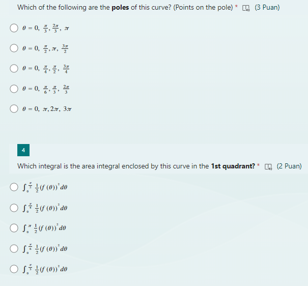 Solved Answer the below questions for the polar curve given | Chegg.com