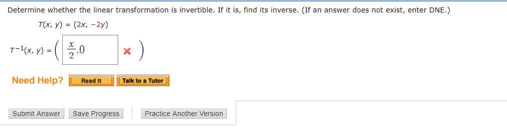 Solved Determine whether the linear transformation is | Chegg.com
