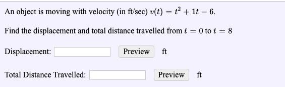 Solved The acceleration of an object (in m/s) is given by | Chegg.com
