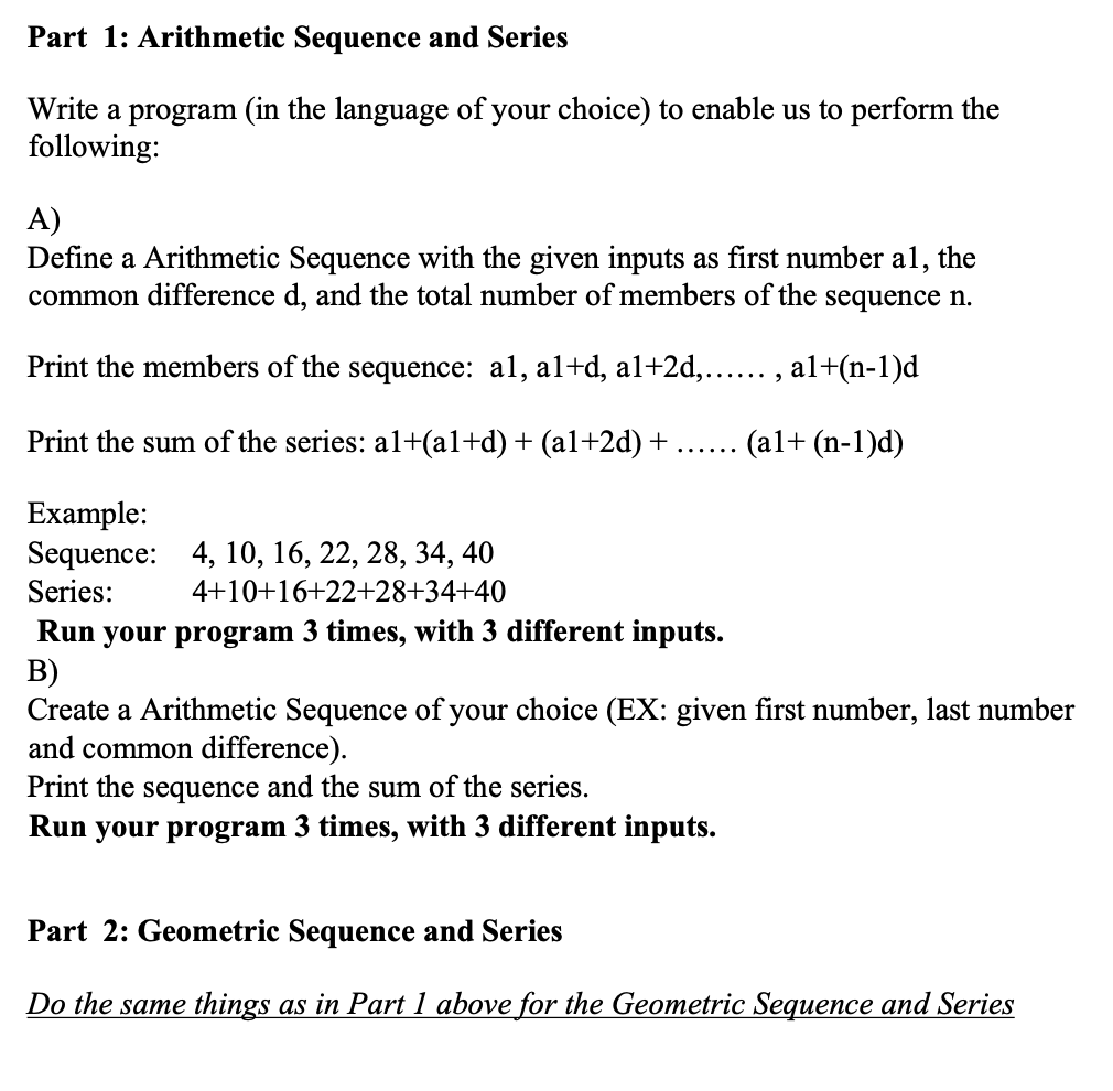 Solved Please use python or java to finish the part 1 and | Chegg.com