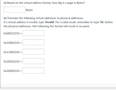 Solved Address Translation Consider a computer with 32-bit | Chegg.com