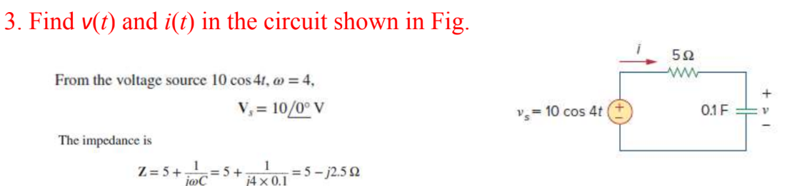Solved 3. Find v(t) and i(t) in the circuit shown in Fig. | Chegg.com