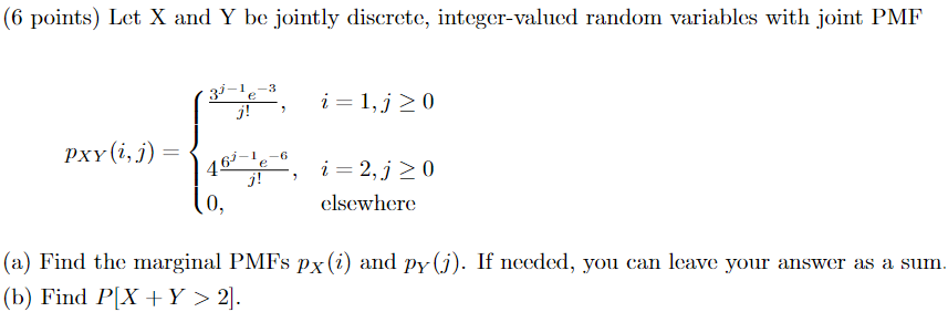 Solved 6 Points Let X And Y Be Jointly Discrete 