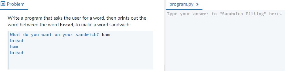 Solved Problem program.py > Type your answer to "Summarise | Chegg.com