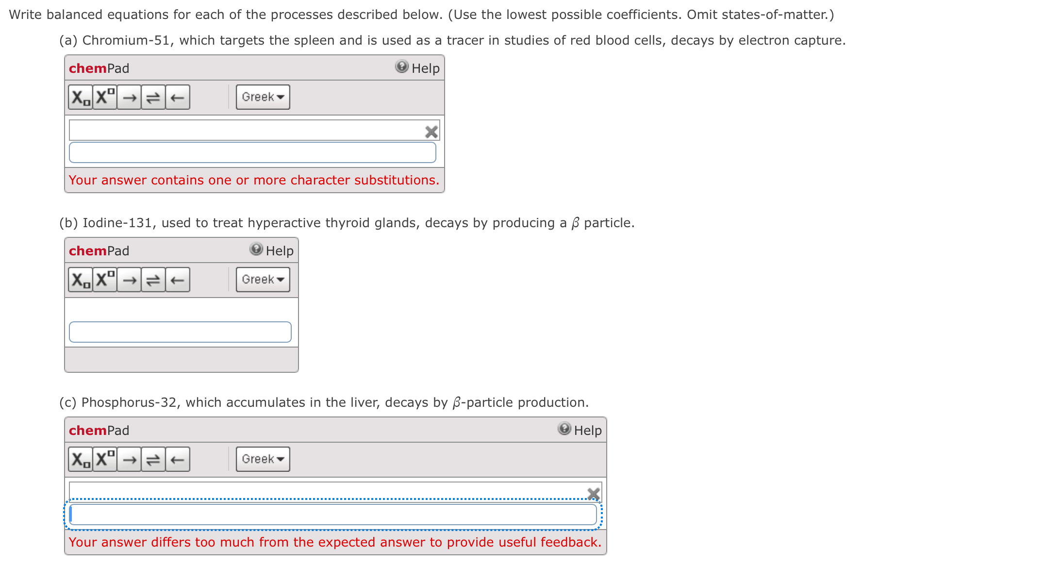 Solved Write balanced equations for each of the processes | Chegg.com