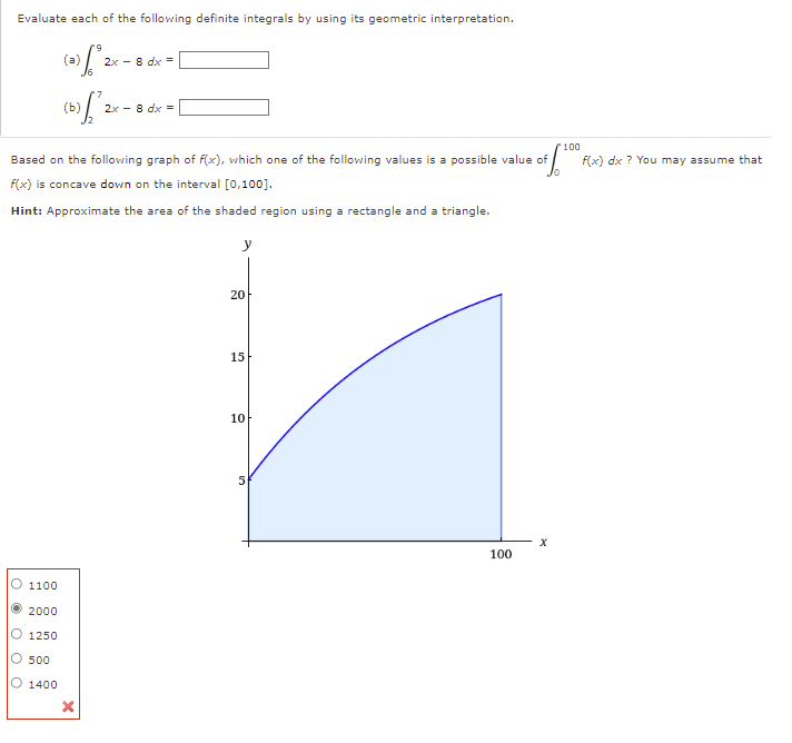 Solved Evaluate each of the following definite integrals by | Chegg.com