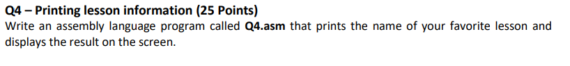 Solved Q1 - Printing " z " character (25 Points) Write an | Chegg.com
