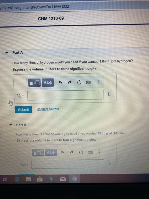 Solved emView?assignment Problem ID = 1 1 6661 222 CHM | Chegg.com