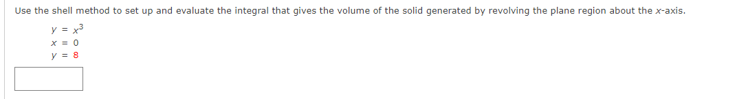 Solved Use the shell method to set up and evaluate the | Chegg.com