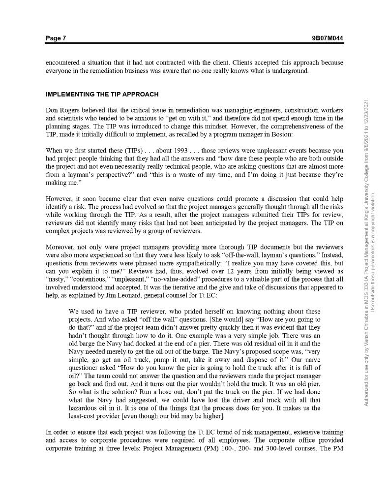 Richard Ivey School of Business The University of | Chegg.com