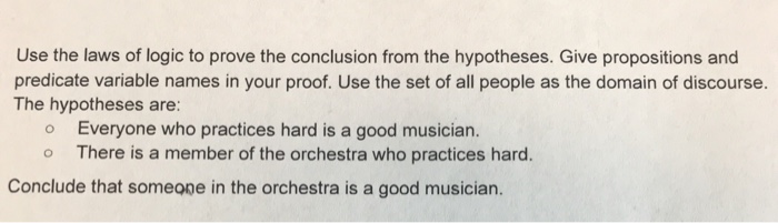Solved Use the laws of logic to prove the conclusion from | Chegg.com