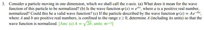 Solved 3. Consider a particle moving in one dimension, which | Chegg.com