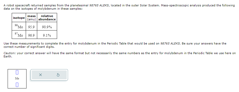 Solved A robot spacecraft returned samples from the | Chegg.com