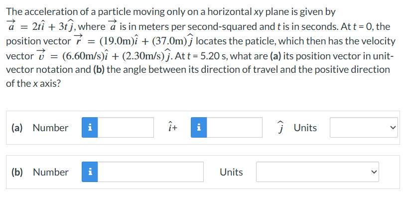 Solved The acceleration of a particle moving only on a | Chegg.com