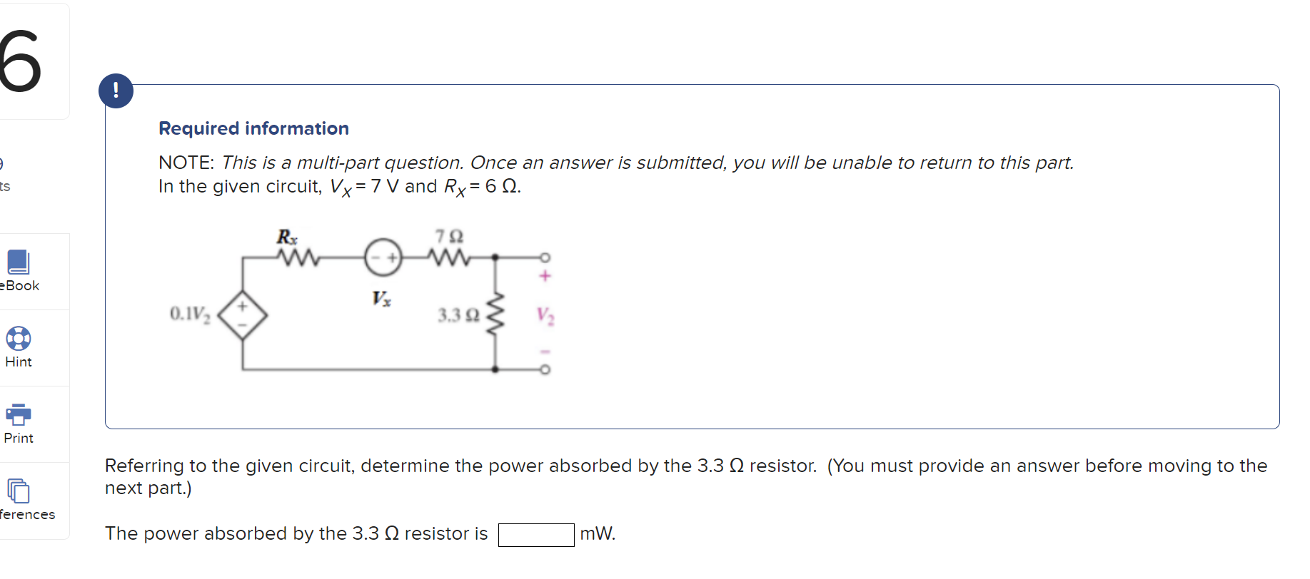 Solved Required information NOTE: This is a multi-part | Chegg.com