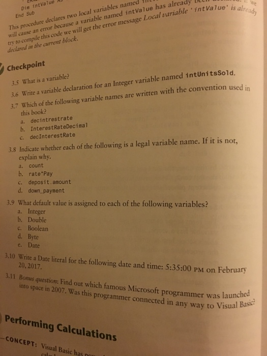 Solved What Is A Variable Write A Variable Declaration For