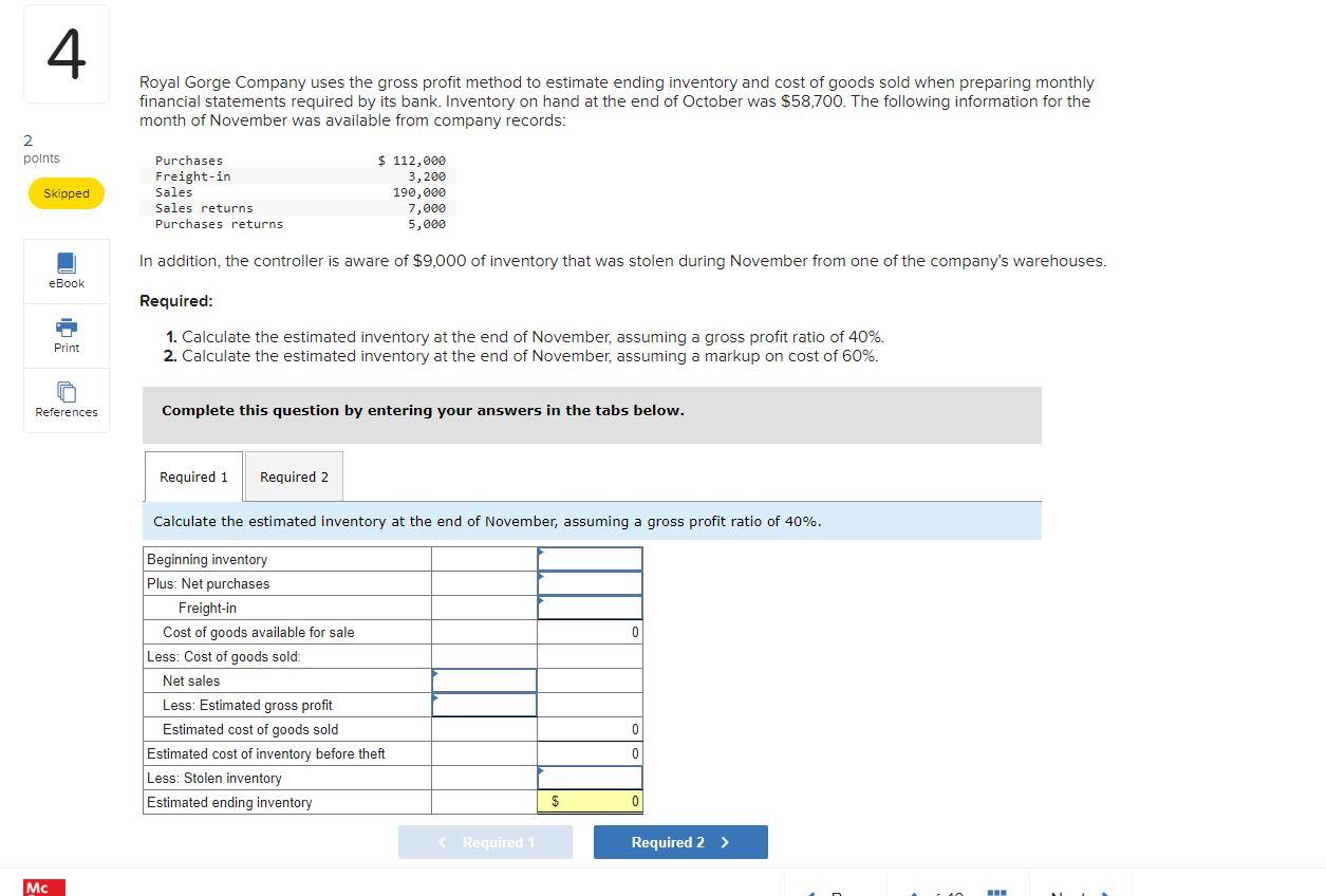 Solved I need help with requirement 1 and 2 filling how the | Chegg.com