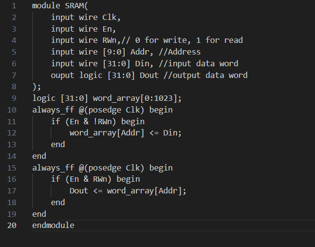 Solved Design a Verilog test bench for the 1024 | Chegg.com