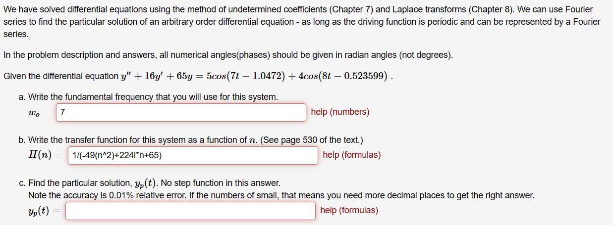 Solved We have solved differential equations using the | Chegg.com