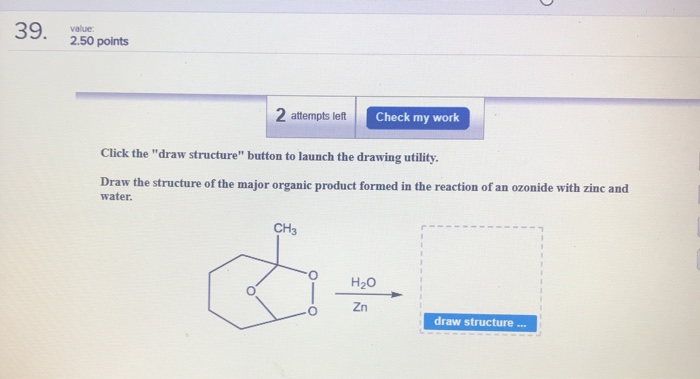 Solved 39. 2.50 points 2 attempts left Check my work Click | Chegg.com