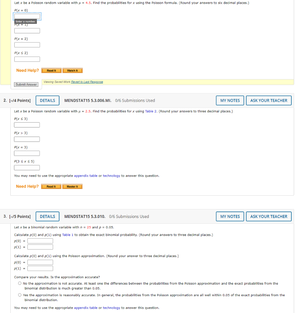 Solved Let X Be A Poisson Random Variable With U 45 Find 3745