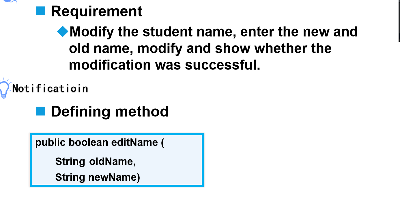Solved Requirement Modify the student name, enter the new | Chegg.com