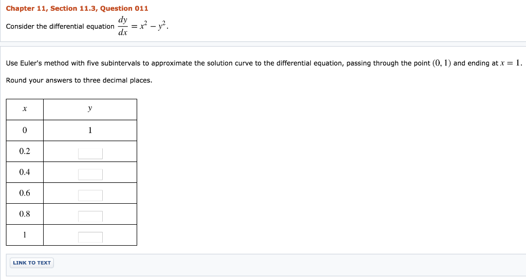 Solved Chapter 11, Section 11.3, Question 011 Consider the | Chegg.com