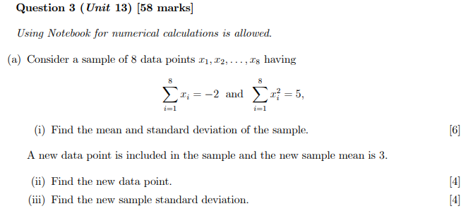 Solved Using Notebook for numerical calculations is allowed. | Chegg.com