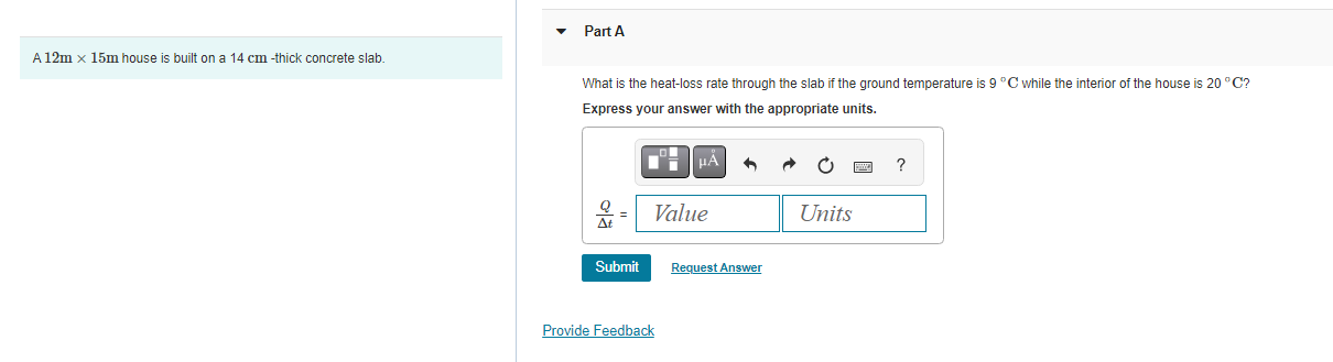 Solved A 12 m×15 m house is built on a 14 cm-thick concrete | Chegg.com